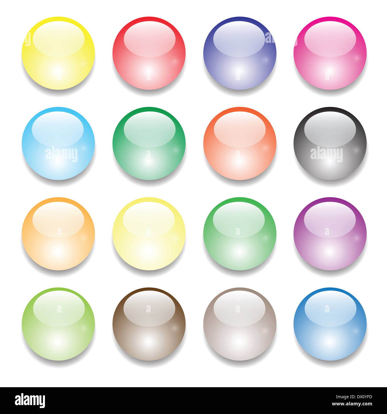 colorful illustration with set of balls for your design Stock Photo - Alamy