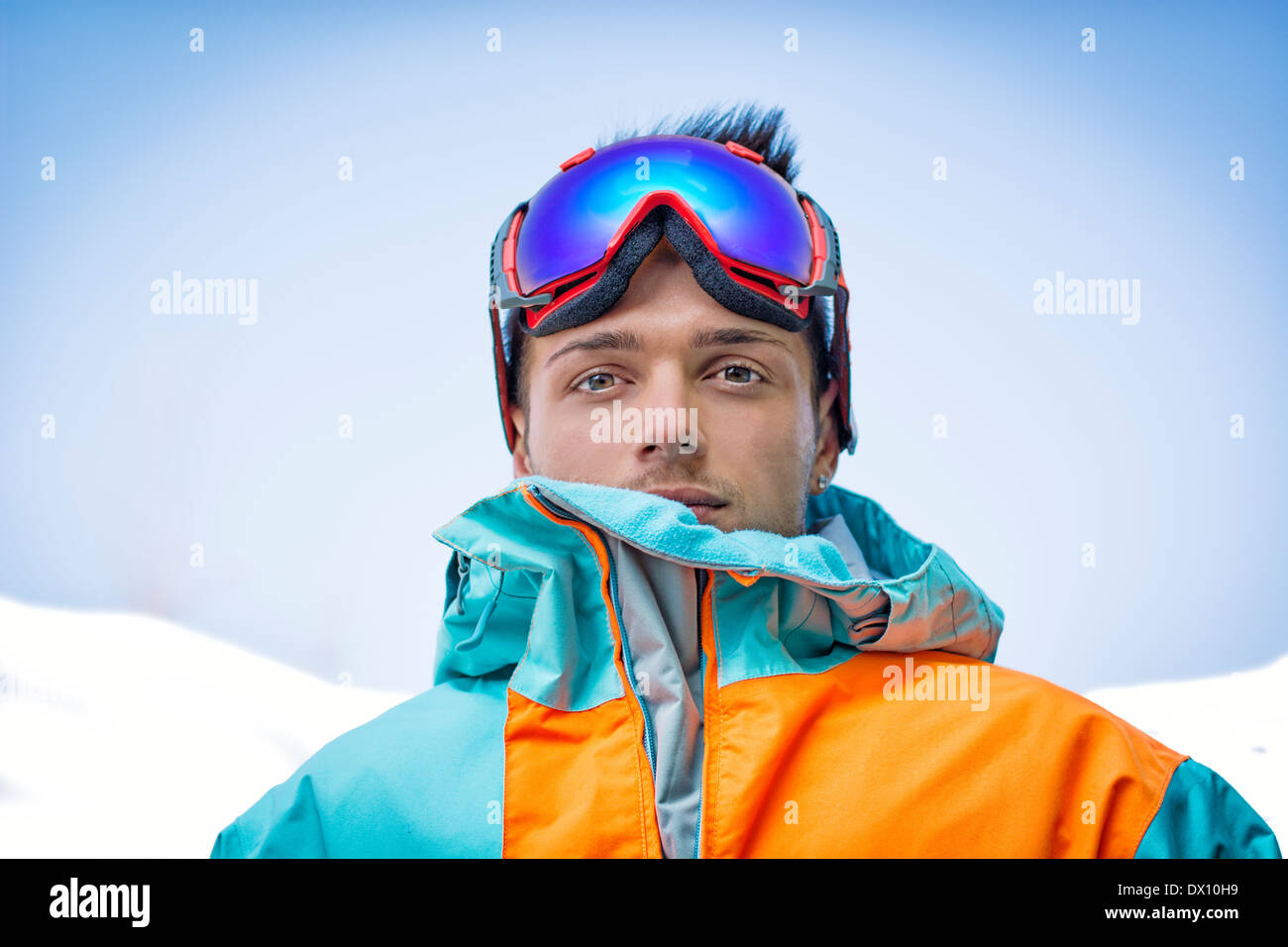 Skier with glasses hi-res stock photography and images - Alamy
