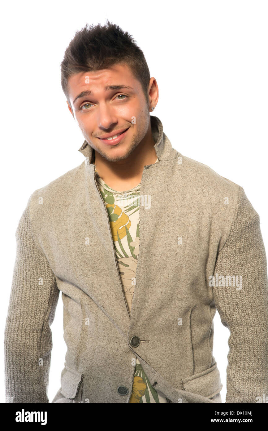 Cool smiling young man hi-res stock photography and images - Alamy