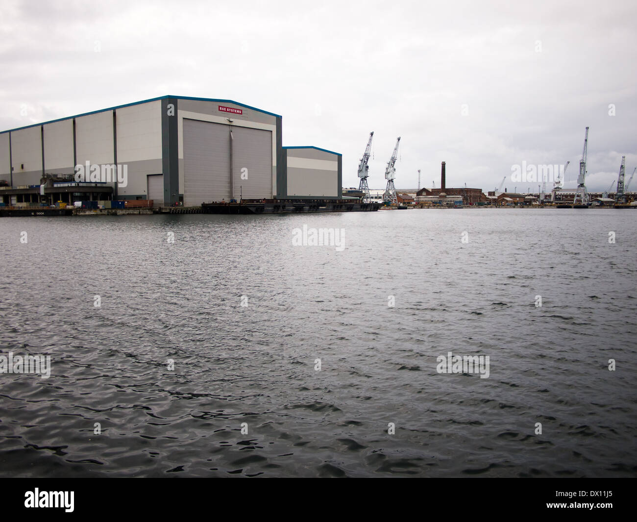 BAE Systems ship building facility in Portsmouth Naval dockyard ...
