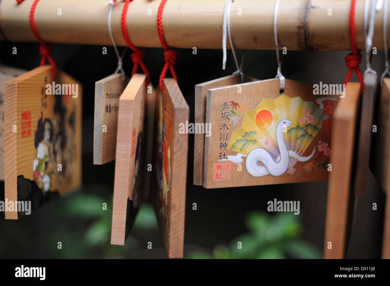Ema Tablets At Nezu Shrine, Tokyo, Japan Stock Photo - Alamy