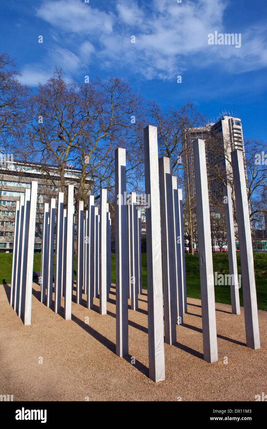 The 7th July Memorial in London's Hyde Park. The memorial honours the ...