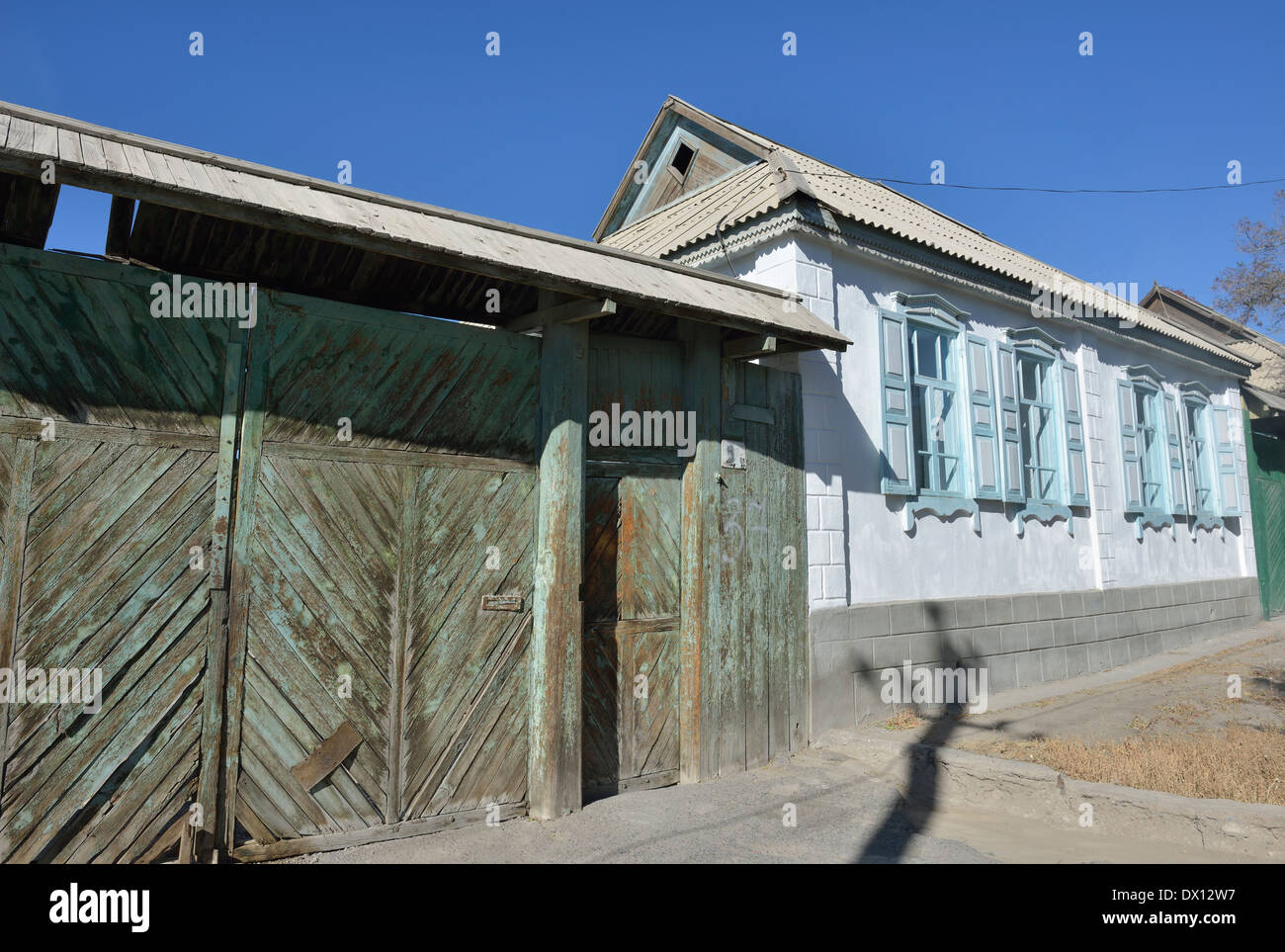 Traditional house, Balykchy, Kyrgyzstan Stock Photo - Alamy