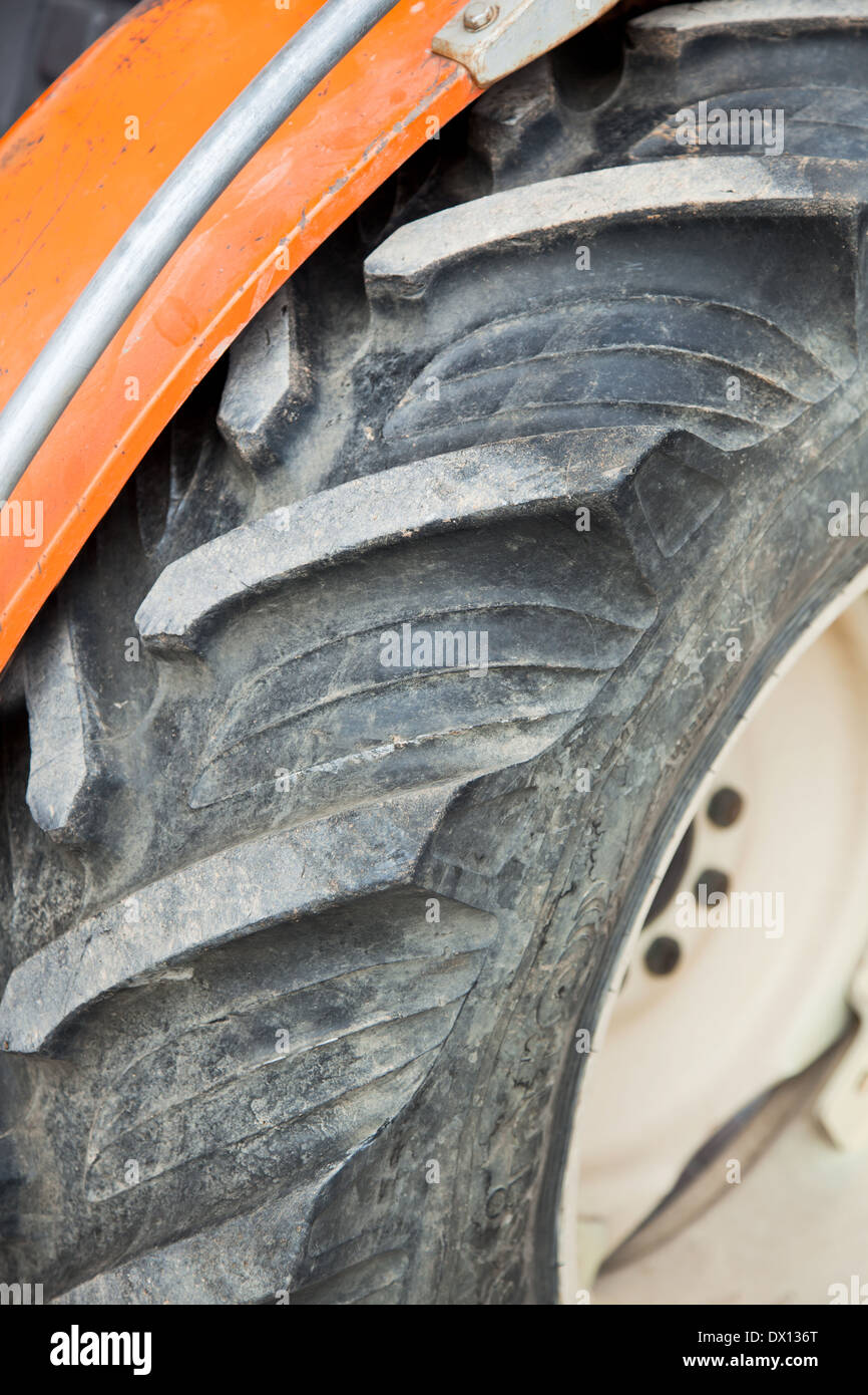 Detail of a tire used on an agricultural tractor Stock Photo - Alamy