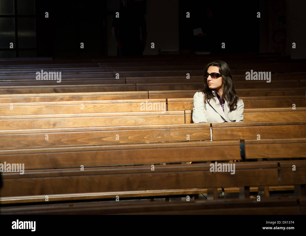 Women praying in catholic church hi-res stock photography and images ...