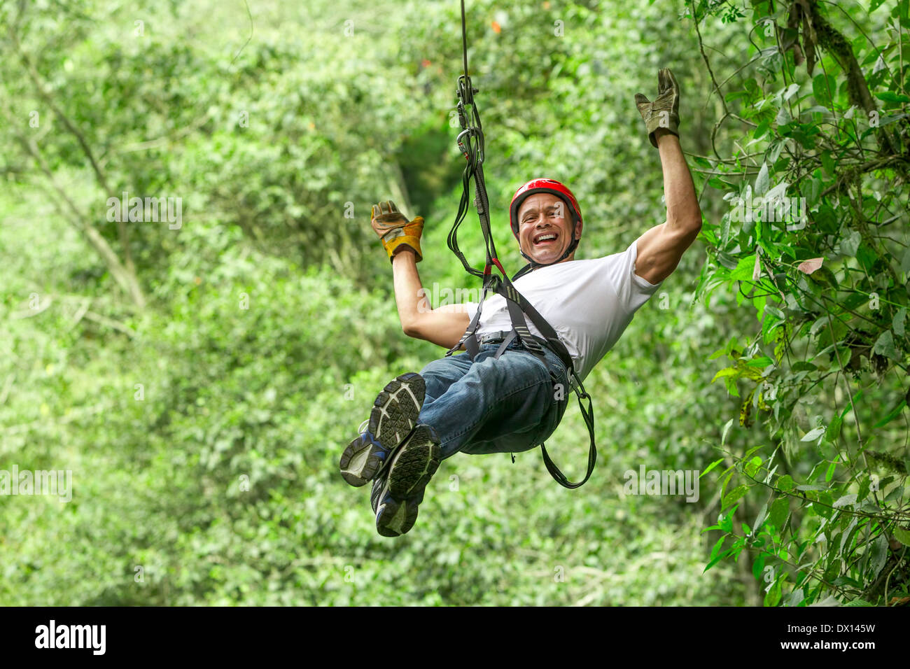Fast zipline hi-res stock photography and images - Alamy