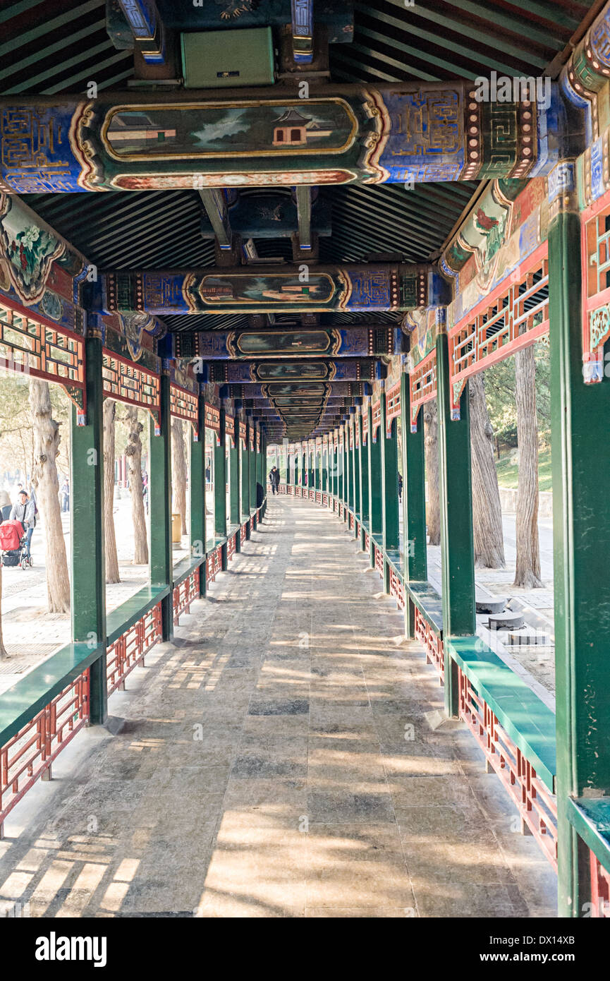 Long Corridor of Summer Palace Stock Photo - Alamy