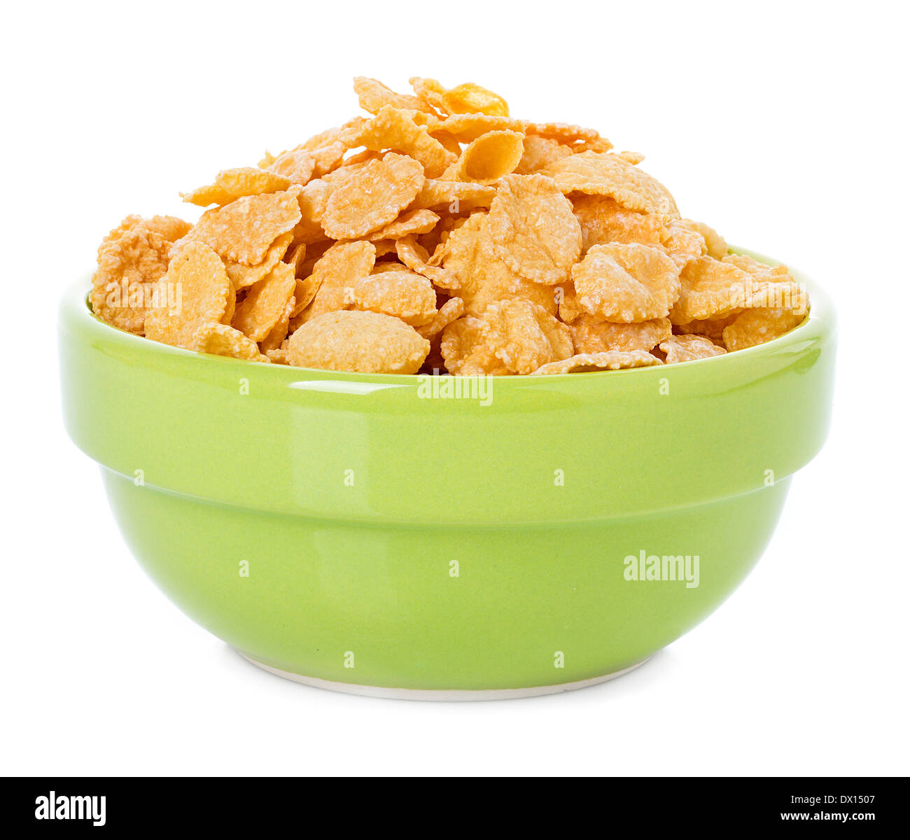 corn flakes isolated on white background Stock Photo - Alamy