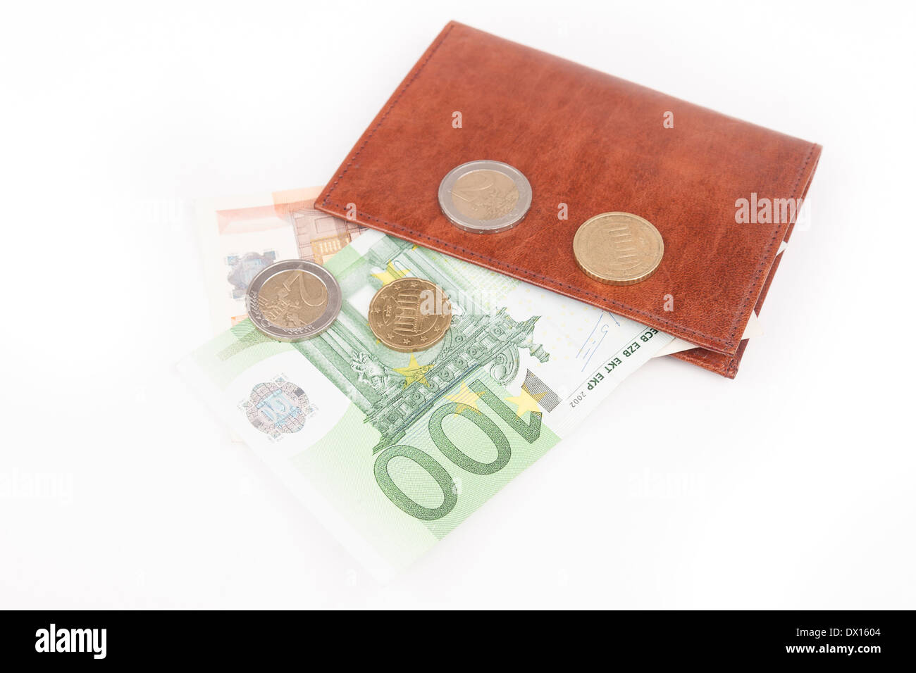 100 euro banknote with wallet hi-res stock photography and images - Alamy