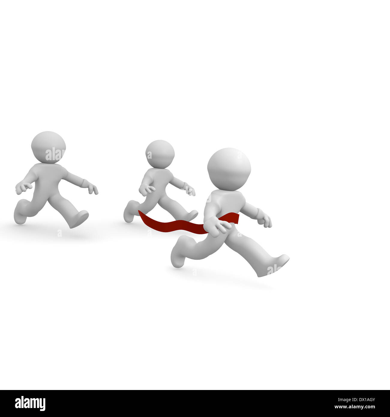 3d man finish race concept hi-res stock photography and images - Alamy