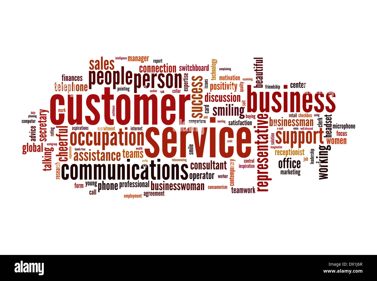 Customer service concept word cloud Stock Photo - Alamy