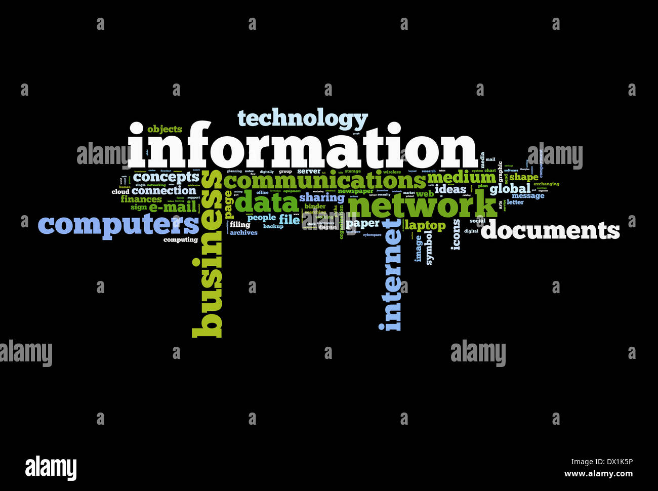 Information concept word cloud image Stock Photo - Alamy