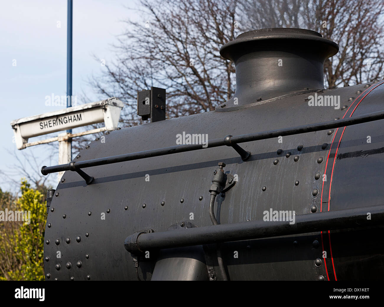 Steam Train engine at Sheringham in Norfolk, England Stock Photo - Alamy