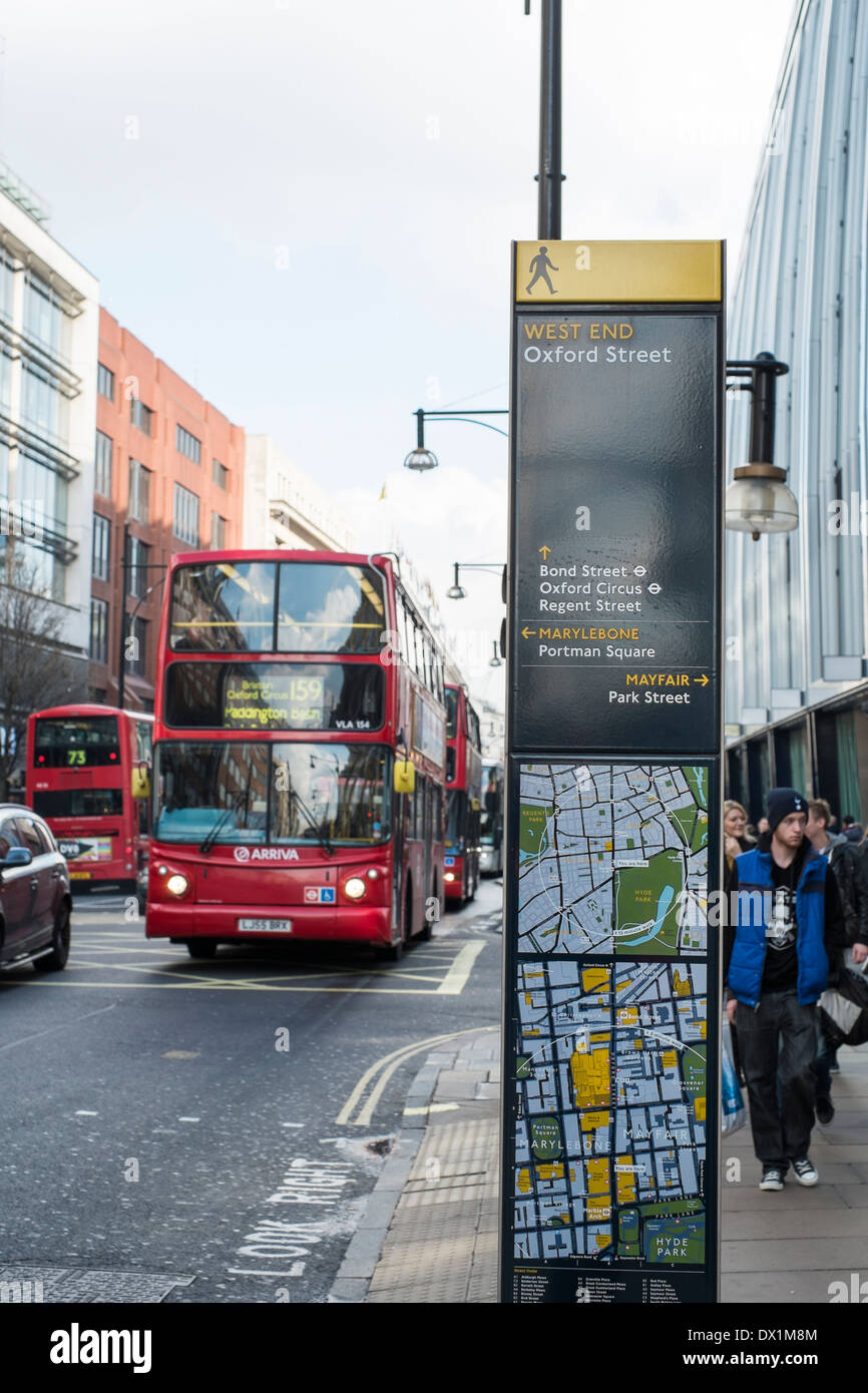 Oxford street map hi-res stock photography and images - Alamy