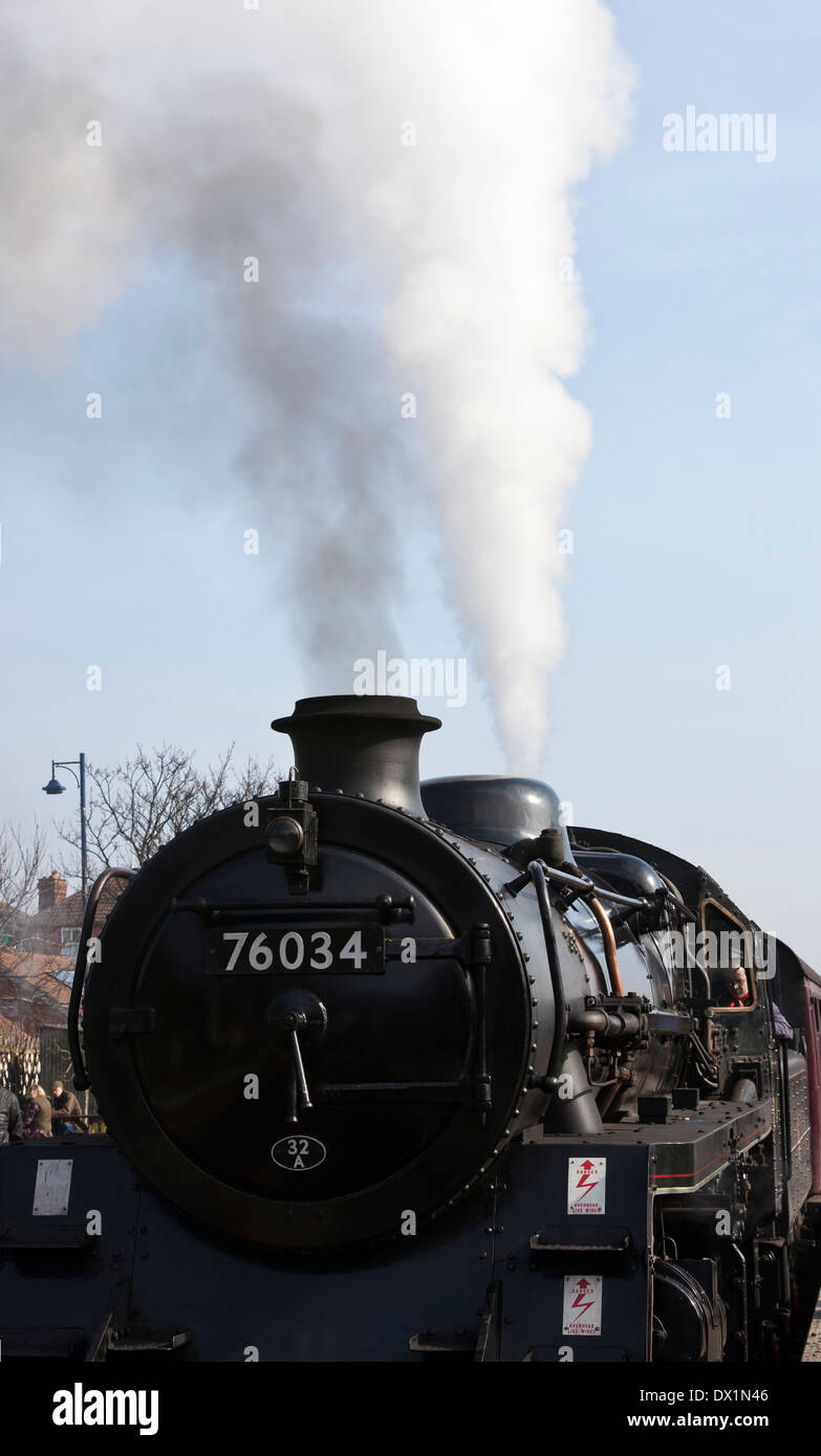 Steam Train engine at Sheringham in Norfolk, England Stock Photo - Alamy