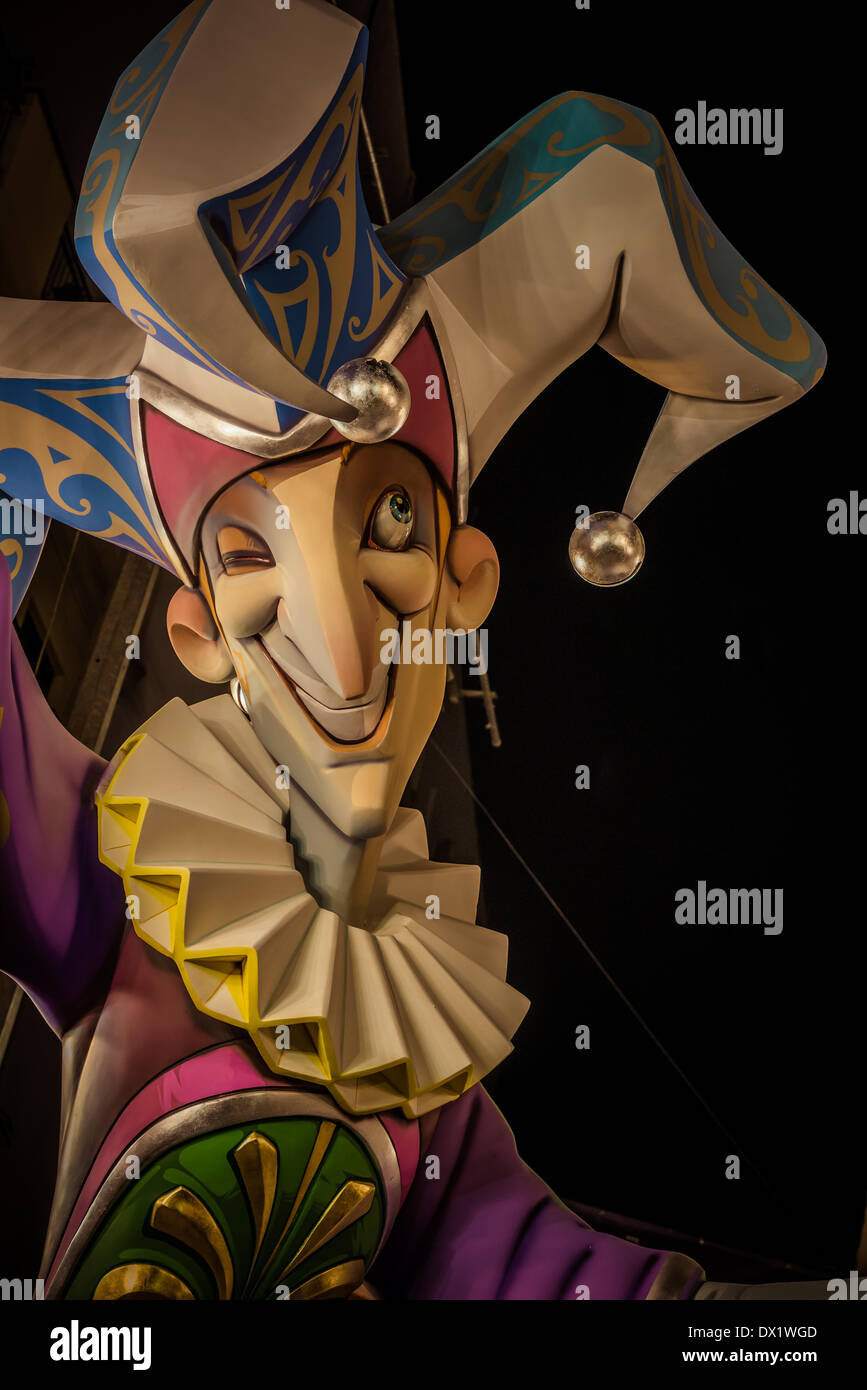 Valencia, Spain. 17 March 2014. A Ninot (Wooden puppet) of the falla at ...