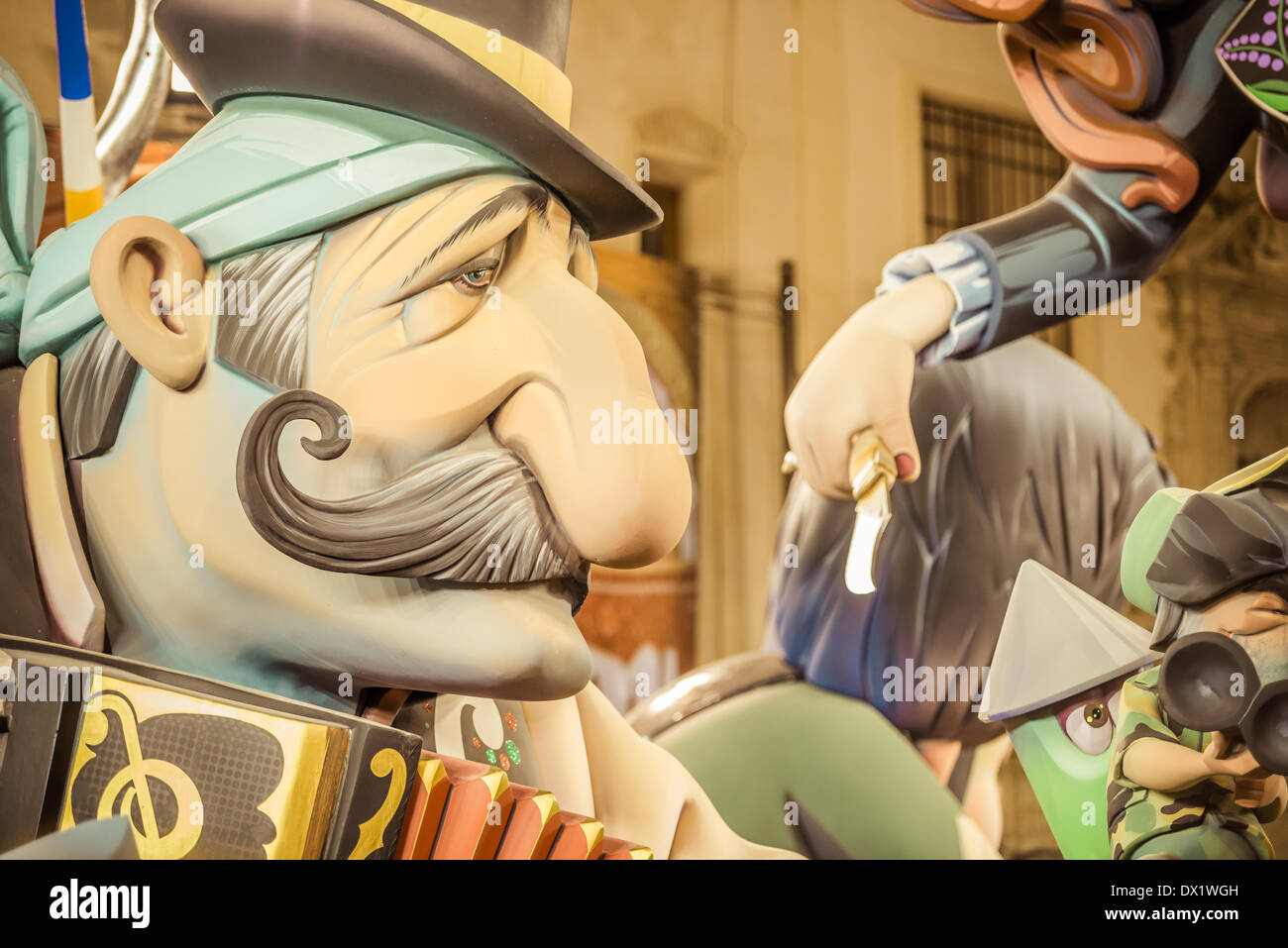 Valencia, Spain. 17 March 2014. A Ninot (Wooden puppet) of the falla at ...