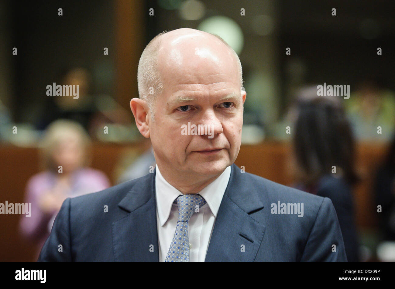 Brussels, Belgium. 17 March 2014. British Foreign Secretary William ...