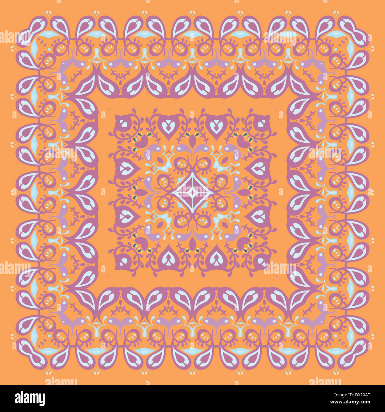 Bandana Pattern. Colorful Illustration Stock Photo - Alamy