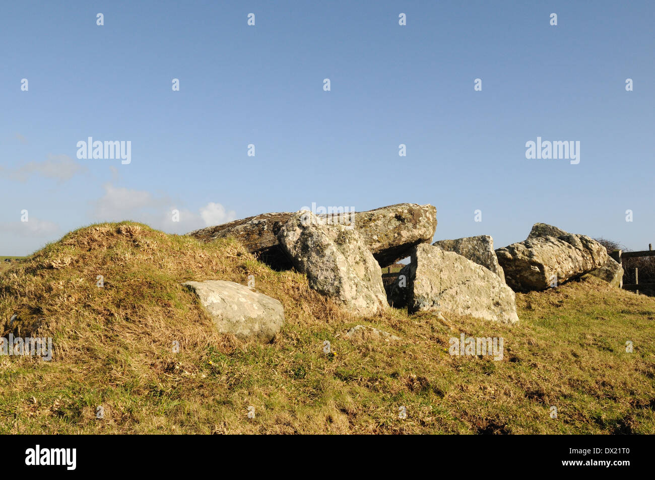St Elvis Double Chambered Tomb Solva Pembrokeshire Wales Cymru UK GB ...