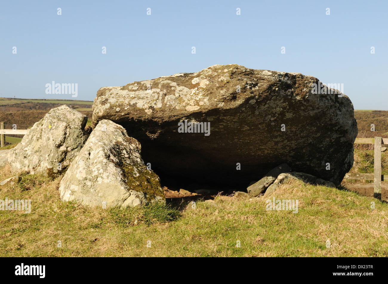 St Elvis Double Chambered Tomb Solva Pembrokeshire Wales Cymru UK GB ...
