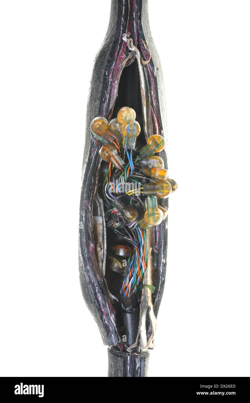 Cable damage, network connection failure Stock Photo - Alamy