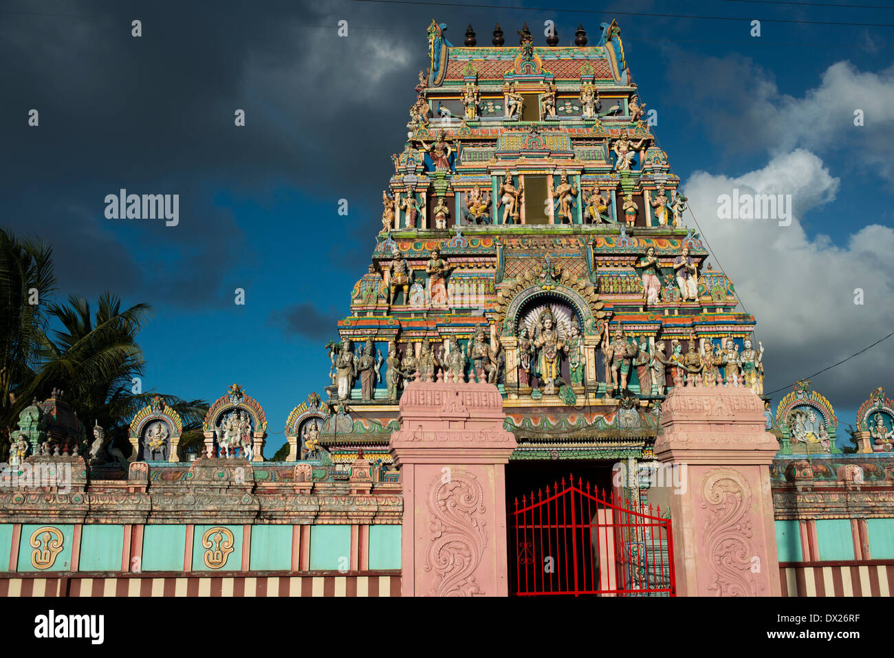 Tamil Temple in St Andre Meeting. Hindou Temple du Colosse. Chemin de ...