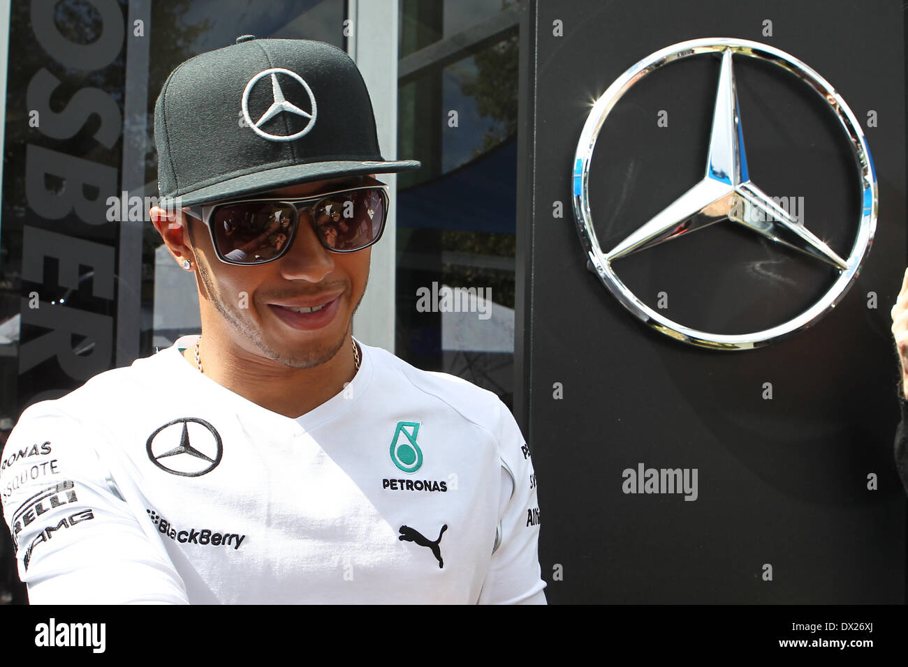 Melbourne, Australia. 16 March 2014. Lewis Hamilton (GBR) #44, Mercedes ...