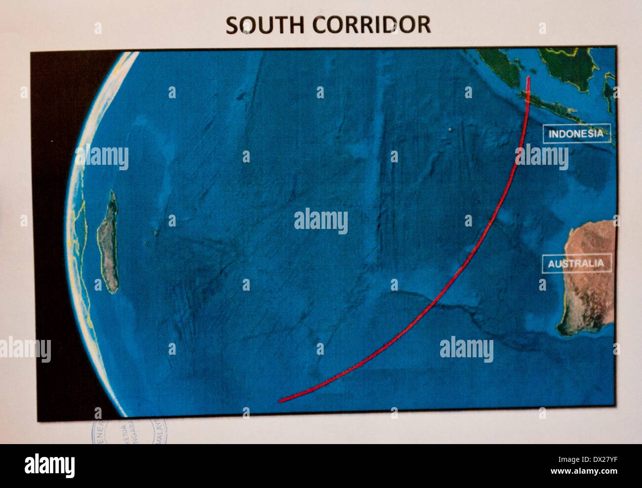 Malaysian jet flight mh370 map hi-res stock photography and images - Alamy