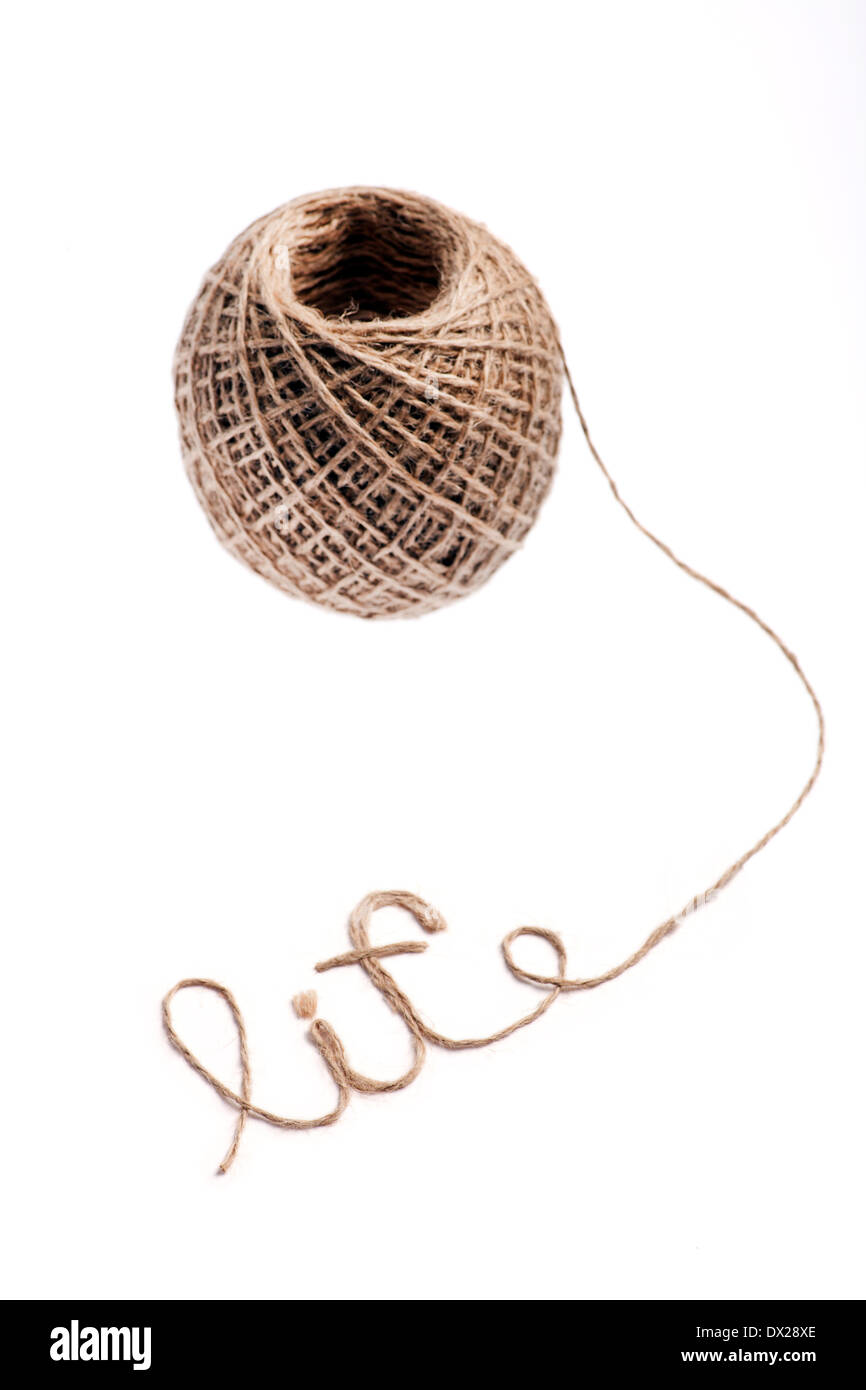 String ball writing hi-res stock photography and images - Alamy