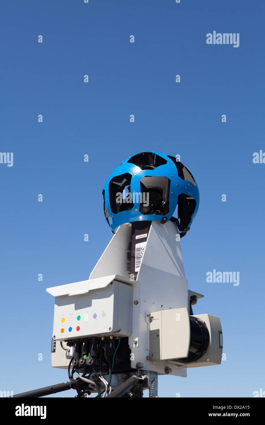 A Google Maps camera car parked by the sea in Sydney Stock Photo - Alamy