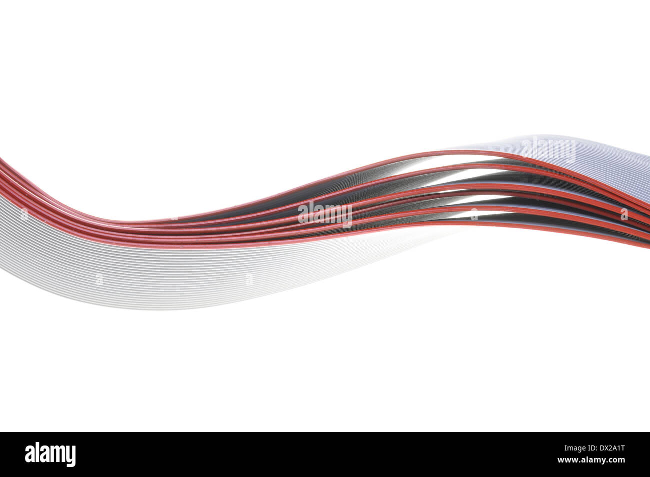 Computer bus line cable isolated on white background Stock Photo - Alamy