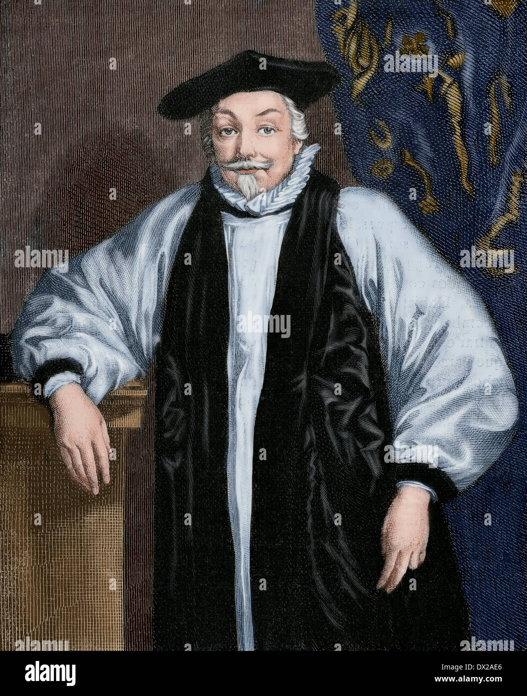 William Laud (1573-1645). Archbishop of Canterbury. Engraving in The ...
