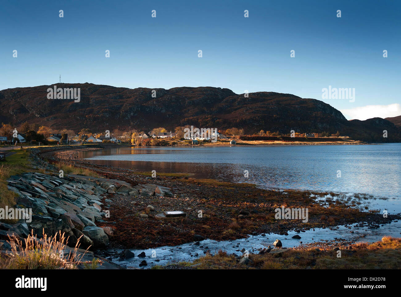 Poolewe village, Scottish Highlands Stock Photo - Alamy