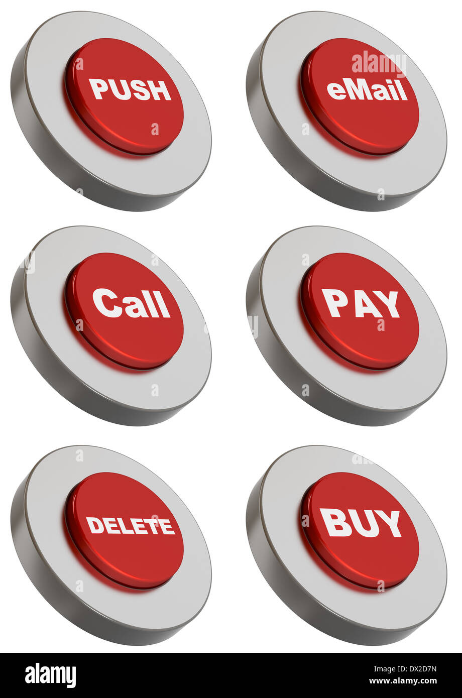 Buttons - icons Stock Photo - Alamy