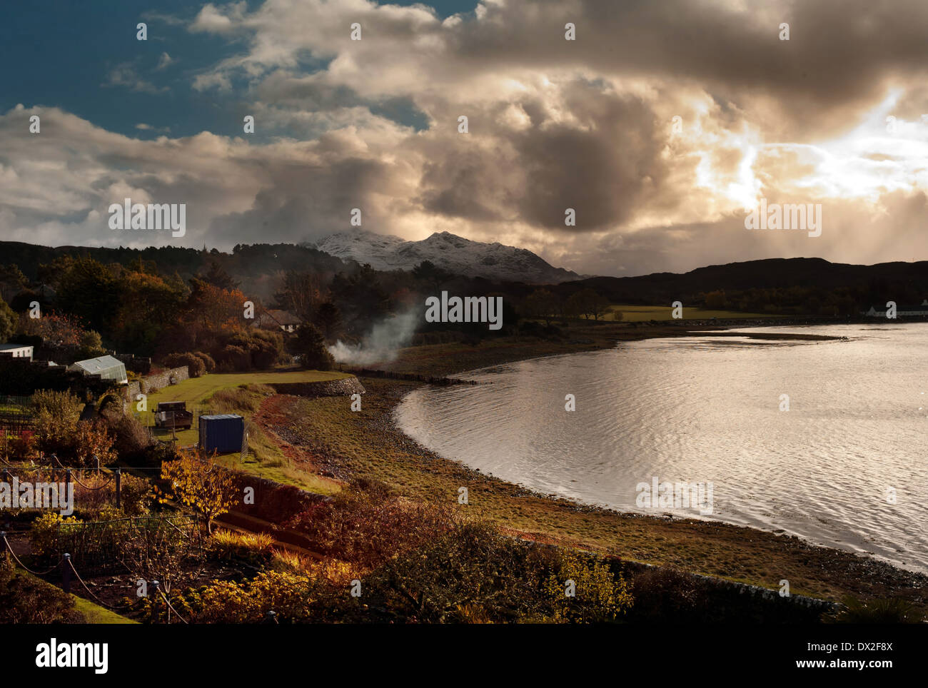 Poolewe Gardens and Loch Ewe, Scottish Highlands Stock Photo - Alamy