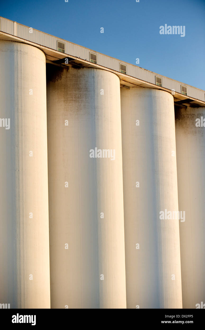 grain storage silos Stock Photo - Alamy
