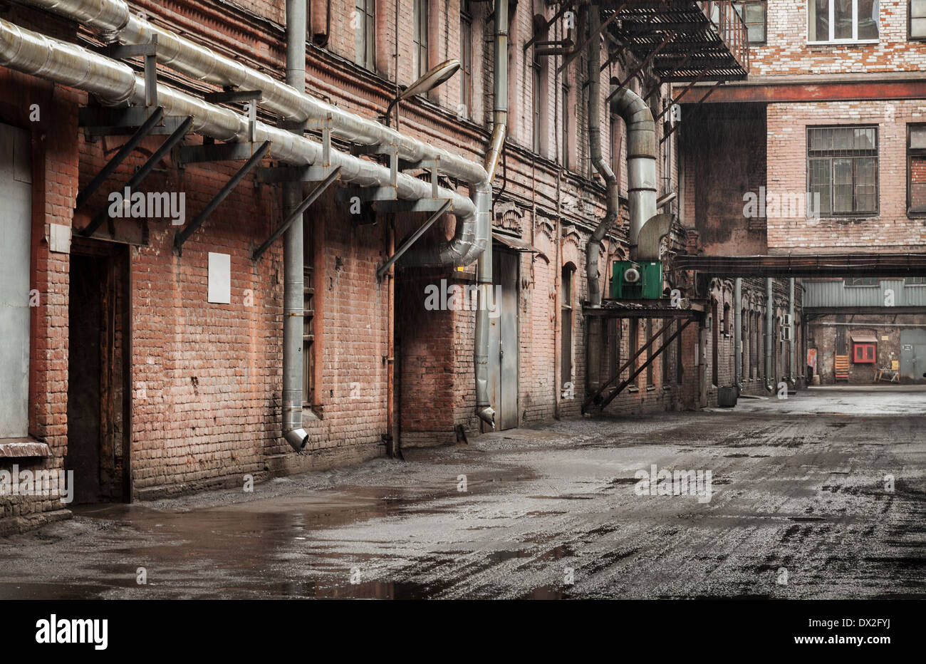 Old brick industrial building exterior hi-res stock photography and ...