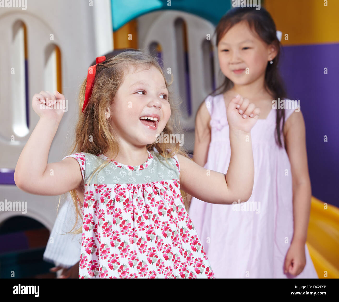 Girl cheering hi-res stock photography and images - Alamy
