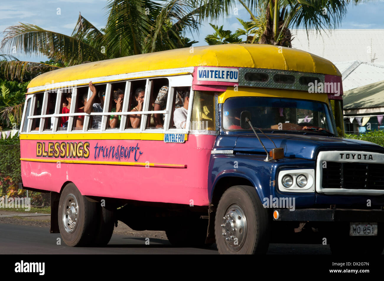local bus, Apia, Samoa Stock Photo - Alamy