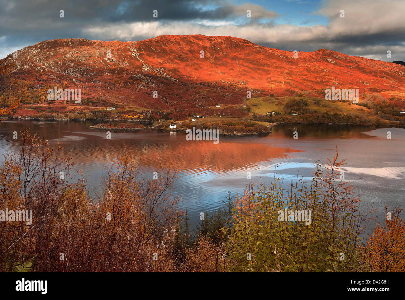 Loch Carron, Scottish Highlands Stock Photo - Alamy