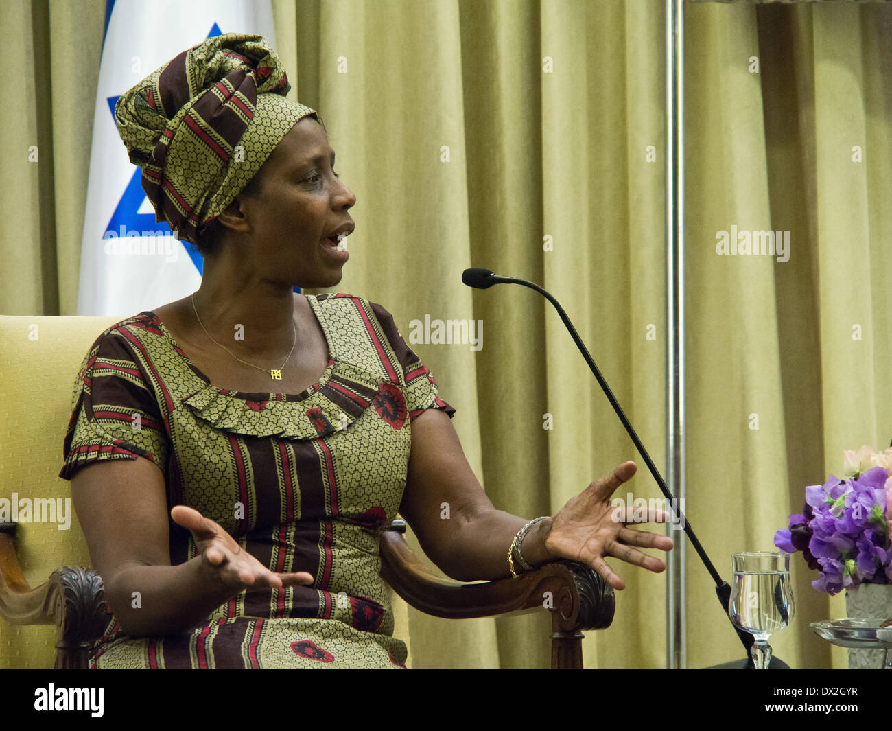 Jerusalem, Israel. 17th Mar, 2014. Congolese human rights activist and ...