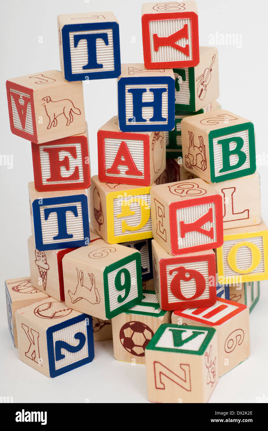 Toy blocks hi-res stock photography and images - Alamy