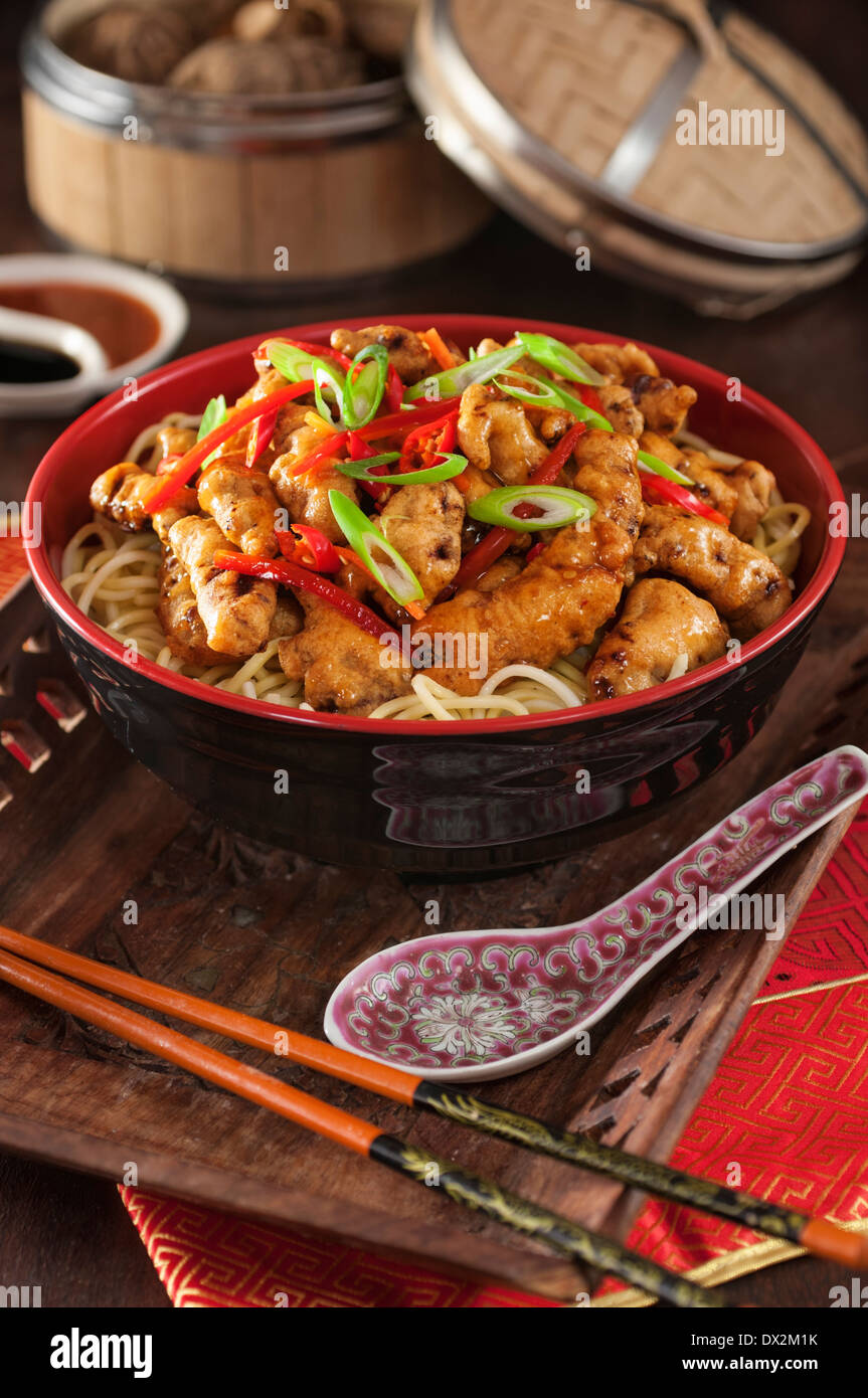 Crispy chilli beef. Chinese food Stock Photo - Alamy