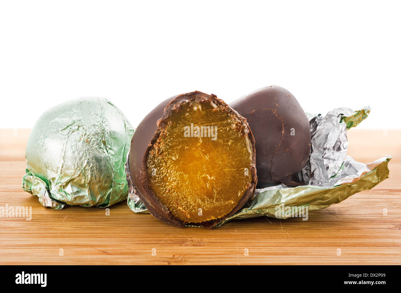 luxury choclate . filled chocolate (fruit Stock Photo - Alamy