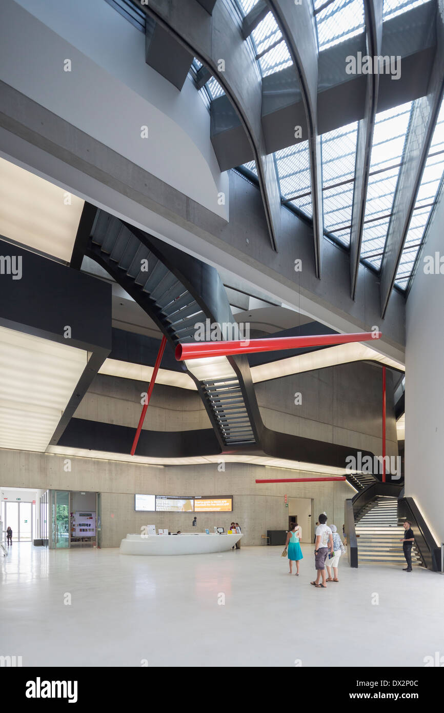interior, the MAXXI – National Museum of the 21st Century Arts, Rome, Italy Stock Photo - Alamy