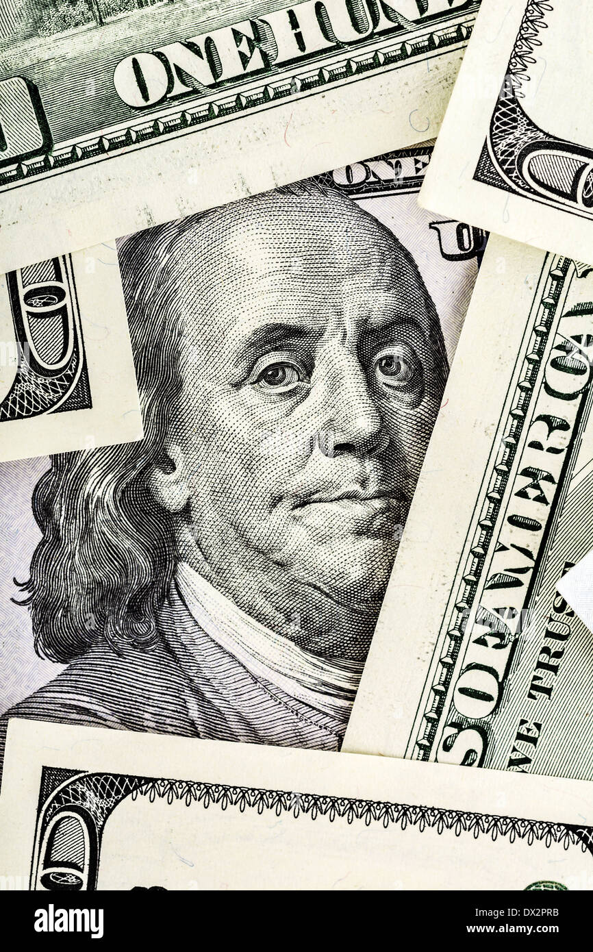 Benjamin franklin banknotes hi-res stock photography and images - Alamy