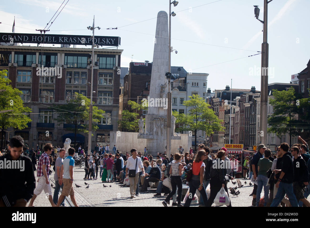 Dam Square, Amsterdam, Netherlands Stock Photo - Alamy