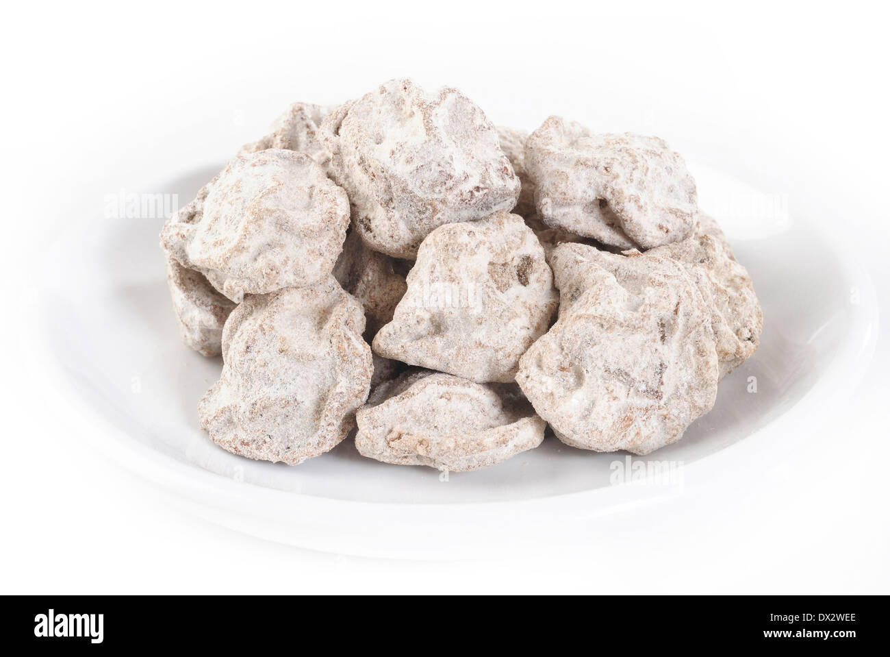 salted plum on white background Stock Photo - Alamy