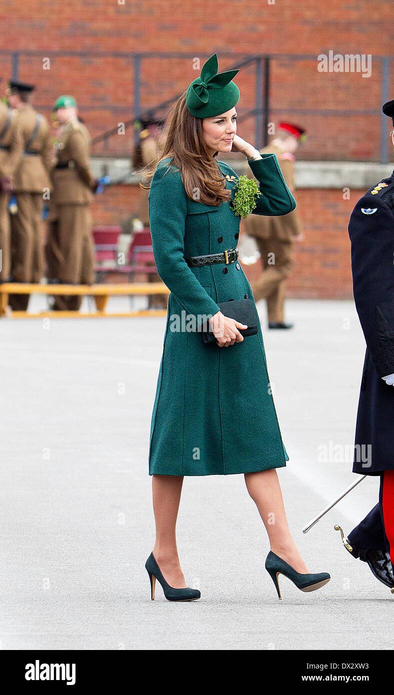 Aldershot, Great Britain. 17th Mar, 2014. Britains Duchess Catherine is ...